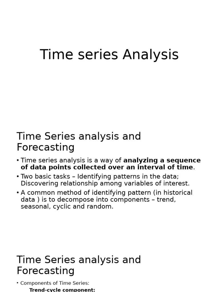 Time Series Analysis | PDF | Autoregressive Model | Autoregressive Integrated Moving Average