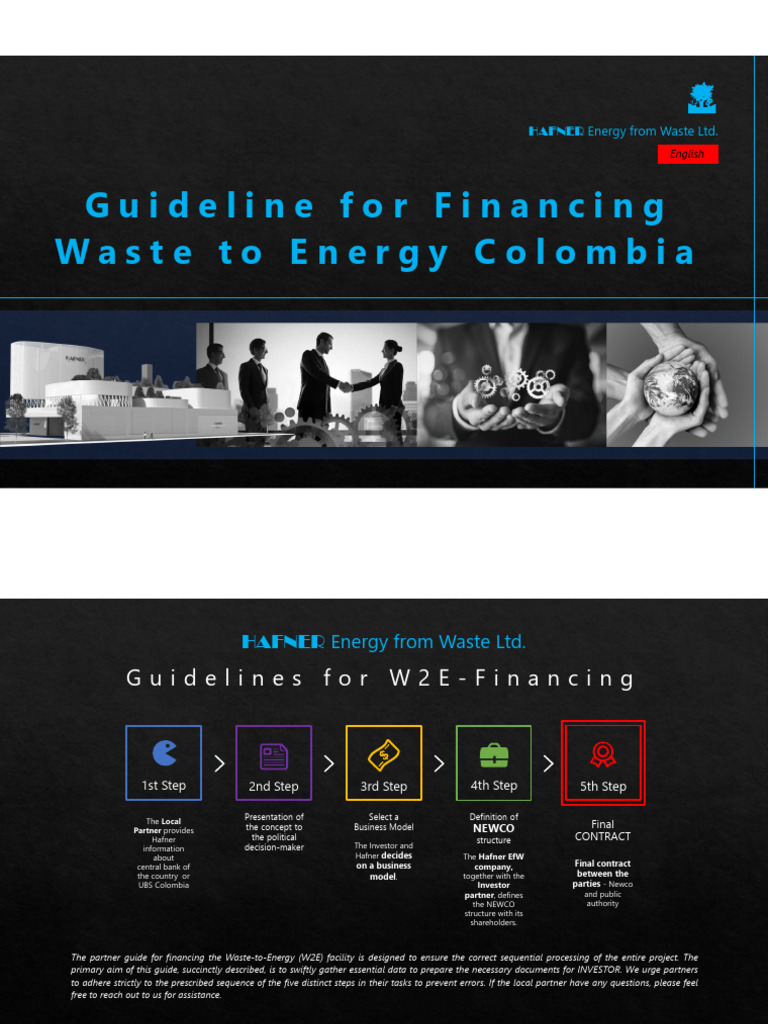 Guidelines for Financing W2E-Partner_EN ( Colombia ) | PDF | Public ...