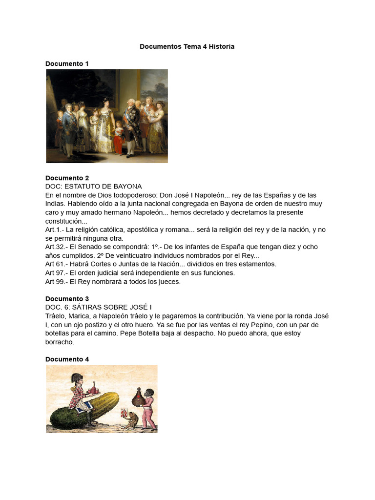 Documentos Tema 4 Historia | PDF | Gobierno | España