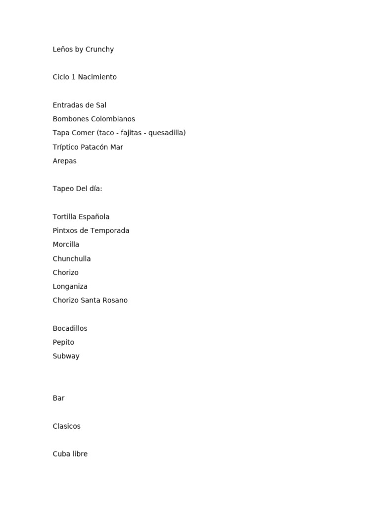 Leños by Crunchy | PDF