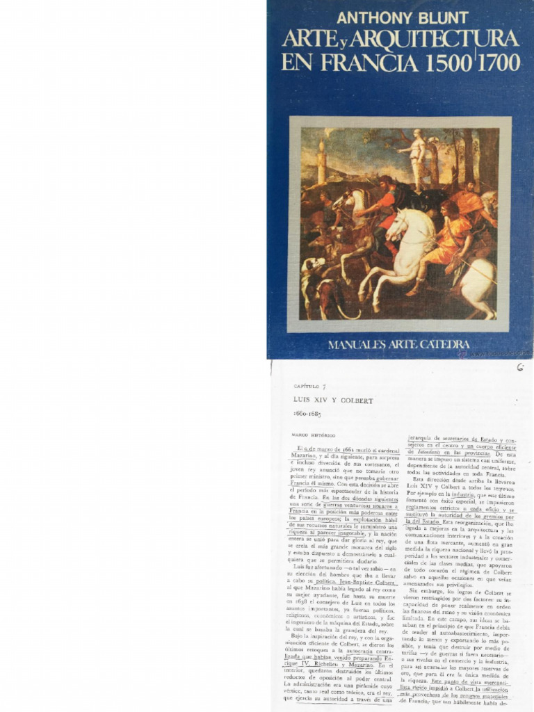 Luis XIV y Colbert: Poder y Artes | PDF