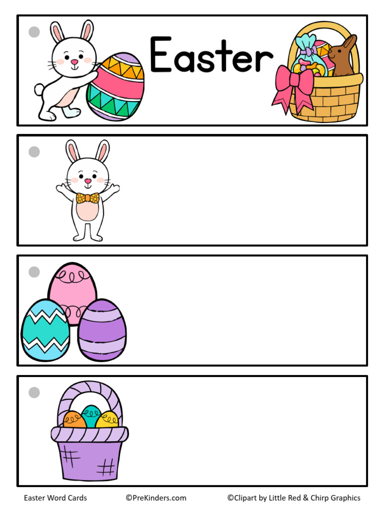 Easter Word Association Flashcards | PDF