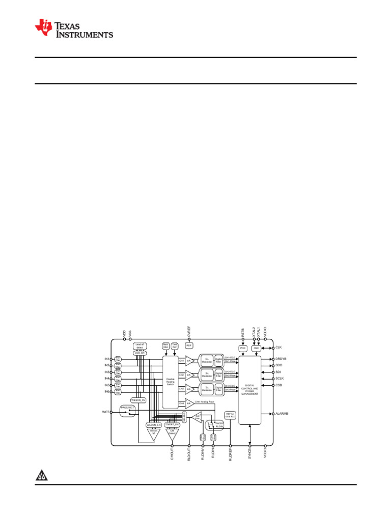 ADS1293 | PDF | Amplifier | Capacitor
