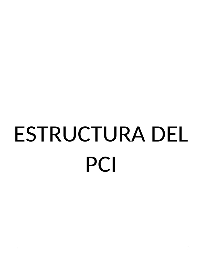 Estructura del PCI en Educación | PDF | Plan de estudios | Enseñando
