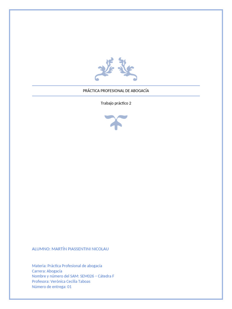 Informe P. Profesional. TP2 | PDF | Derecho laboral | Salario