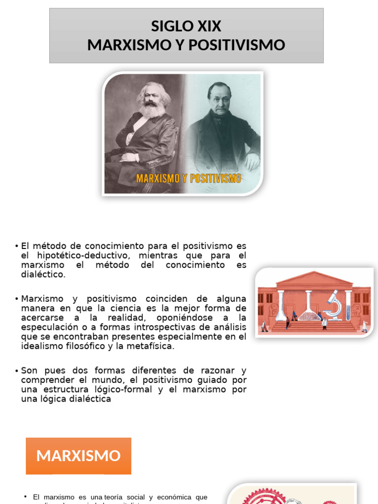 Siglo Xix Marxismo y Positivismo | PDF | marxismo | Positivismo