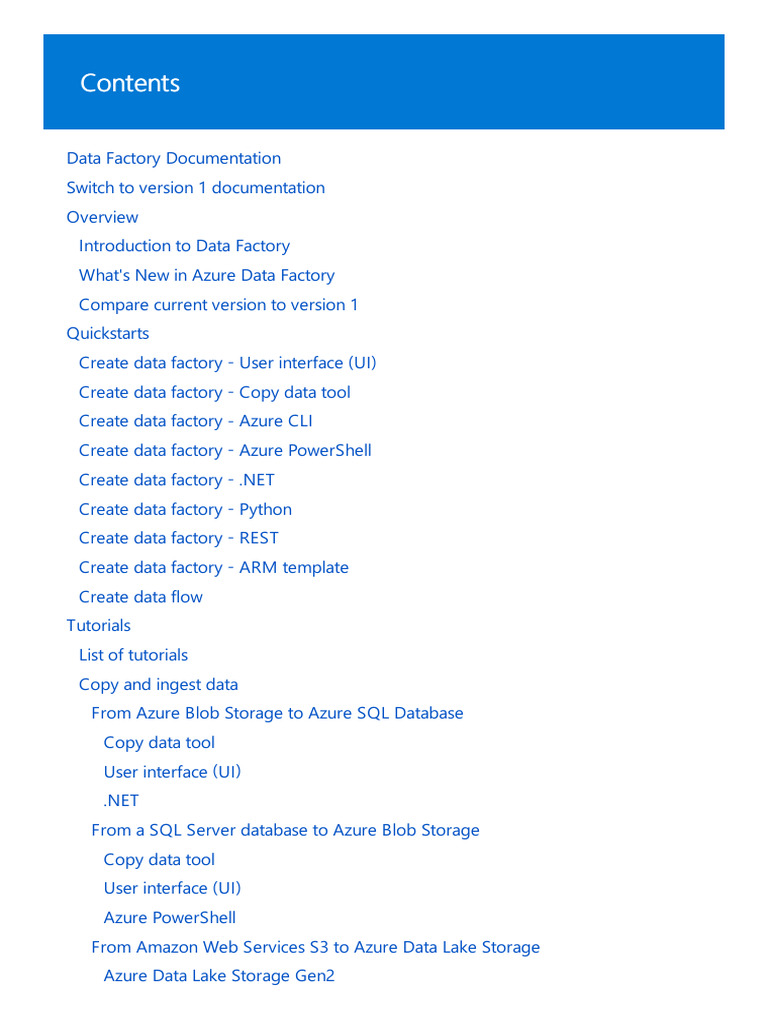 Azure Data Factory | PDF | Apache Spark | Parameter (Computer Programming)