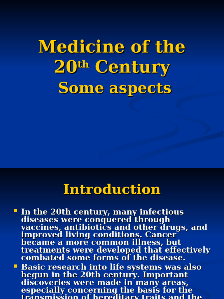 20th Century Advances in Medicine | PDF | Ct Scan | Medical Imaging