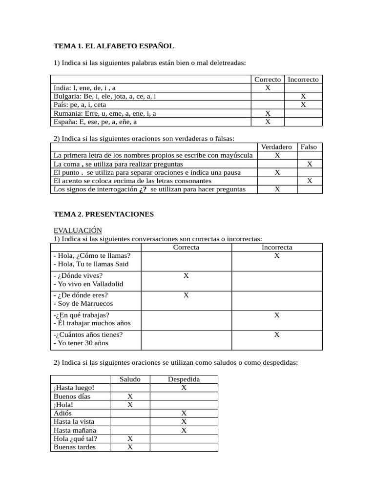 Evaluación de Gramática Española | PDF | Lingüística
