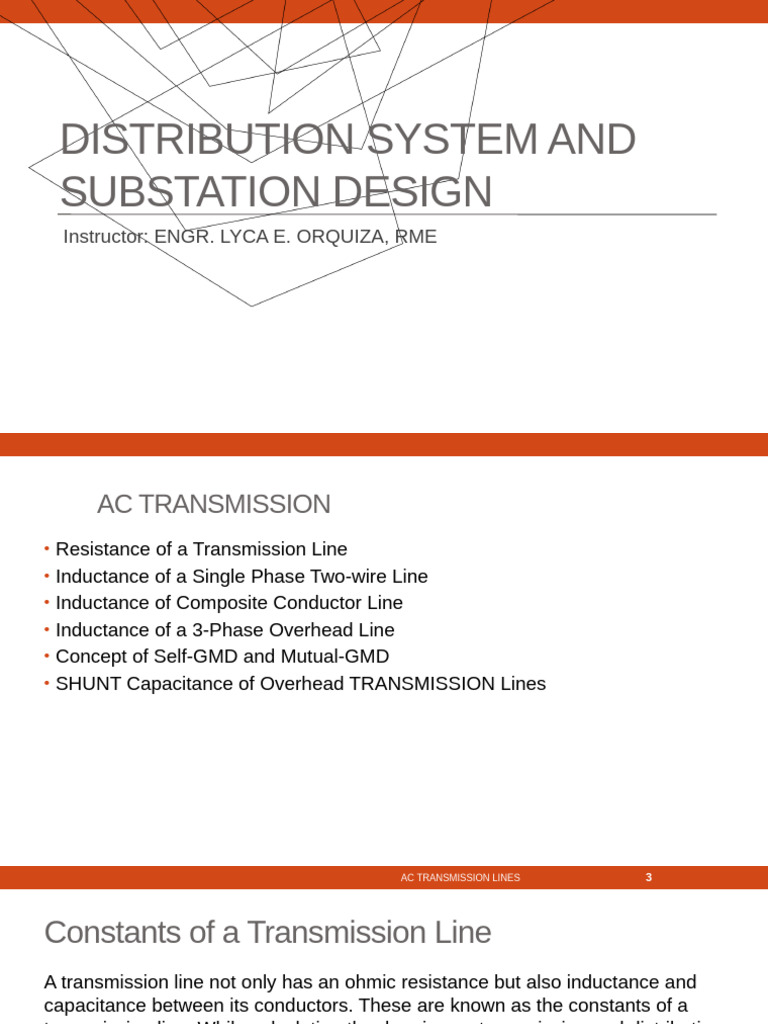 AC Transmission Line Design Principles | PDF | Inductance | Electric ...