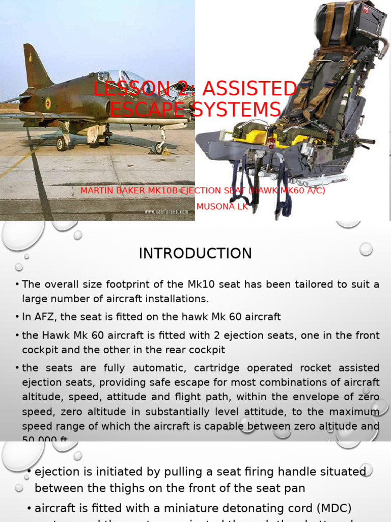 Mk10B Ejection Seat Overview | PDF | Aviation | Aircraft