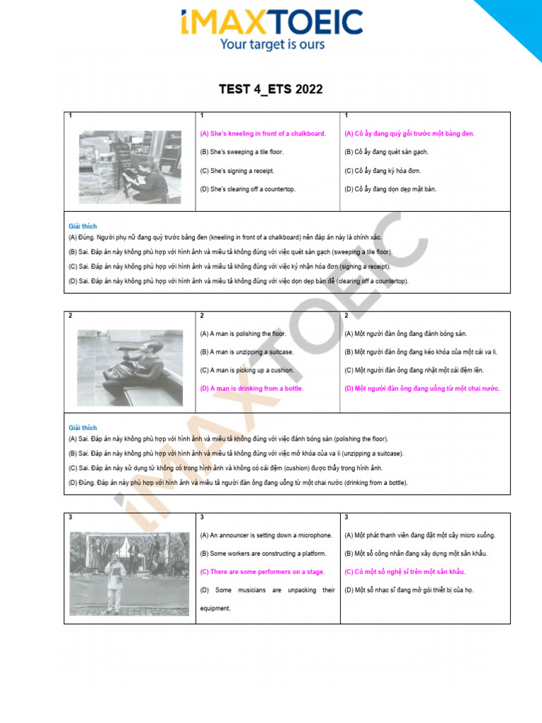 Key Test 4 - Ets 2022 | PDF