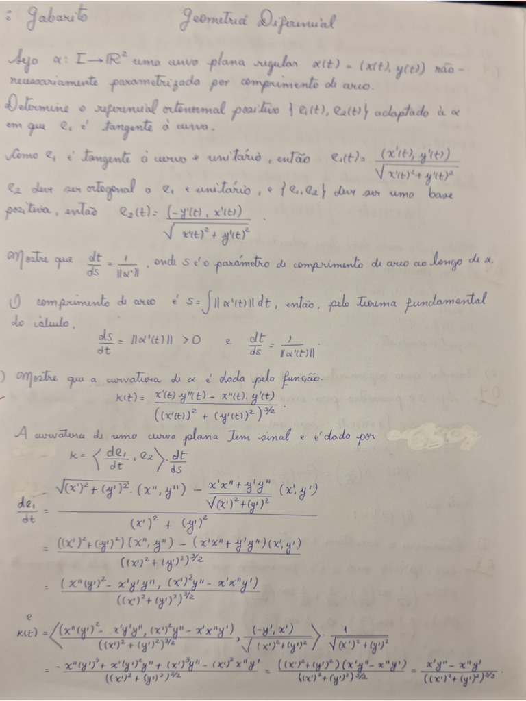 Gabarito P1 GD | PDF