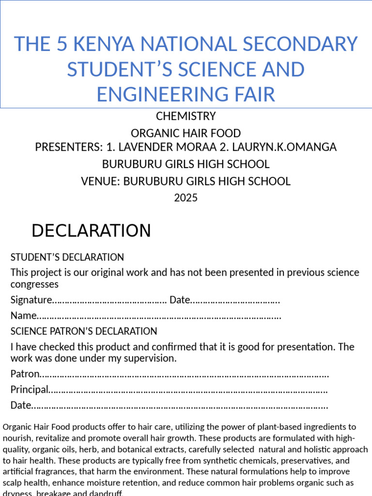 Science Fair Project 2.0 | PDF | Survey Methodology | Hair