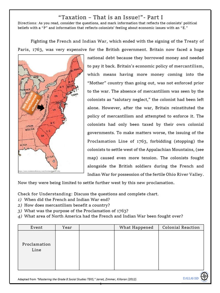 Taxation and Colonial Reactions | PDF | Taxes | Kingdom Of Great Britain
