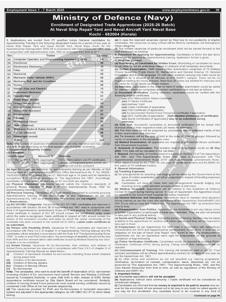 Indian Navy Adv | PDF