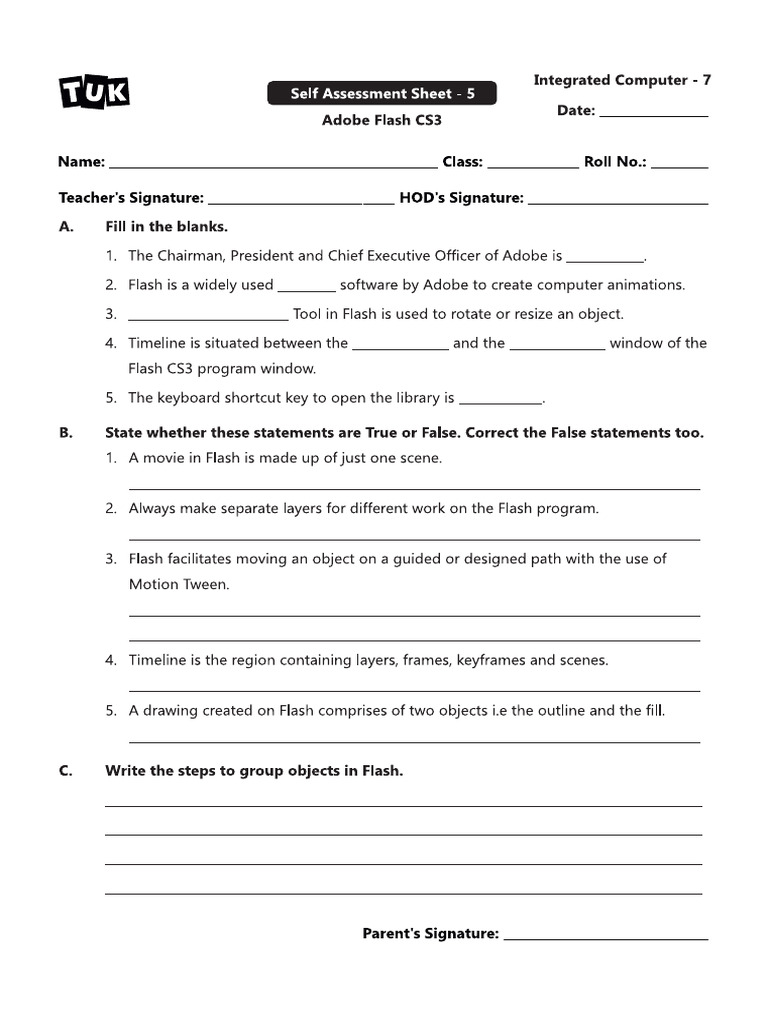 Class 7 Worksheet 5 | PDF