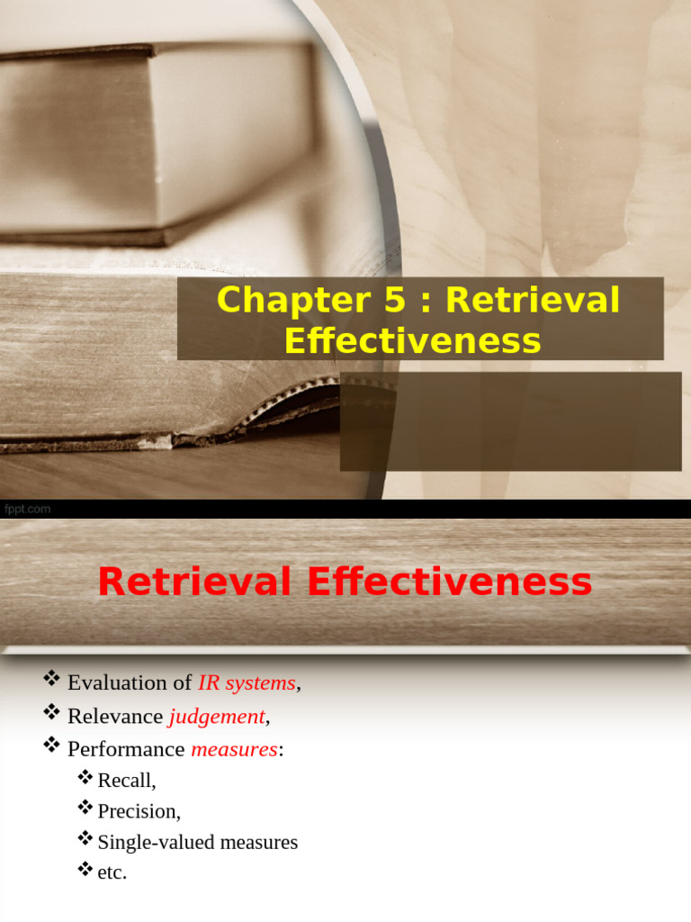 5-Retrieval Effectiveness | PDF | Information Retrieval | Information ...