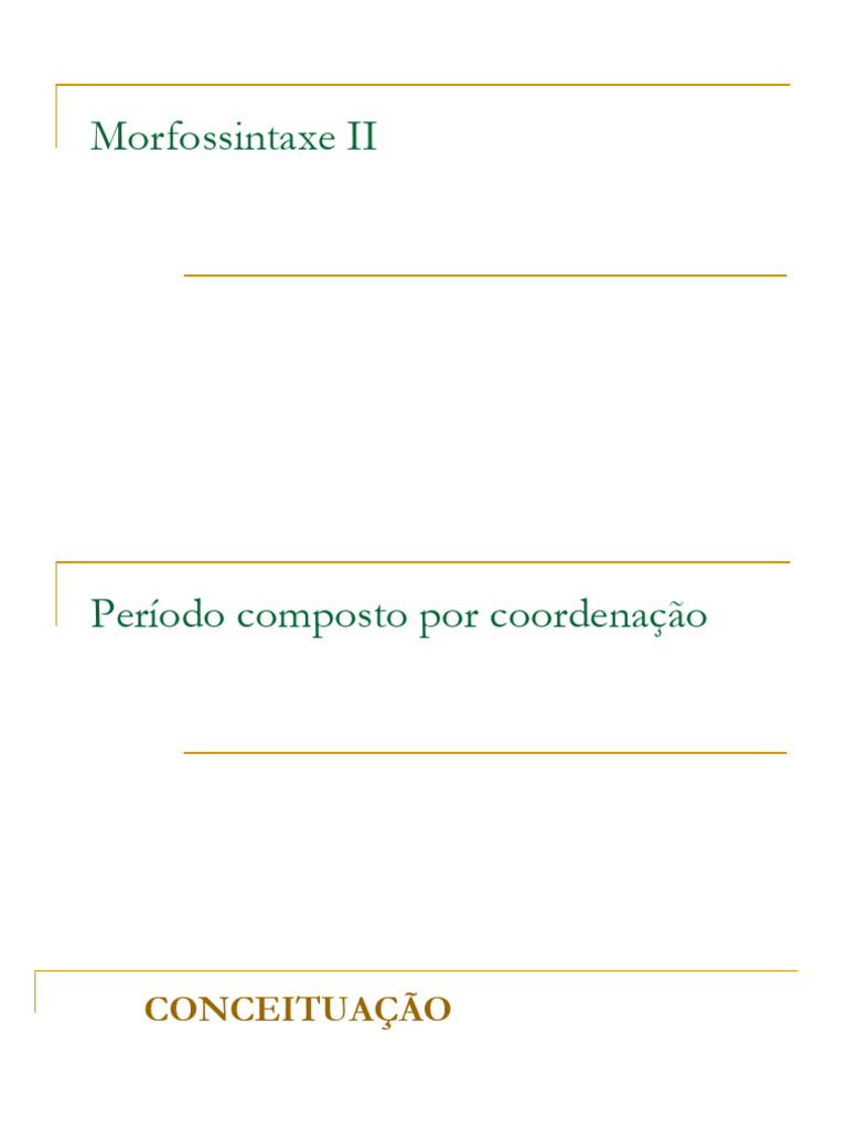 Morfossintaxe - Período composto | PDF | Sintaxe