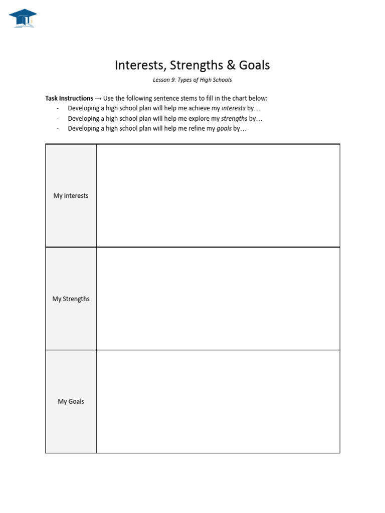Interests, Strengths & Goals.docx (1)-1 | PDF