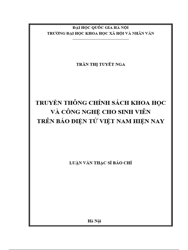 Truyen thong chinh sach KHCN | PDF