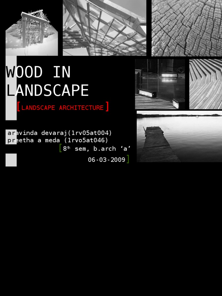 Wood in Landscape Architecture | PDF | Nature