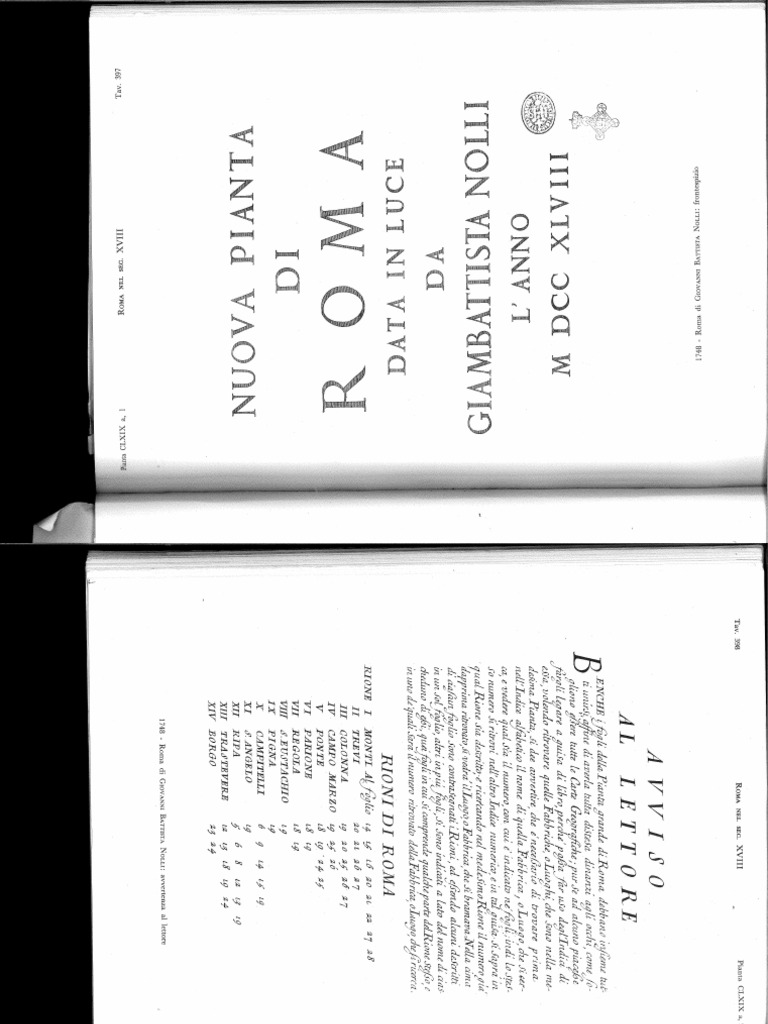 Frutaz, A.P. - Le Piante Di Roma - Nolli | PDF