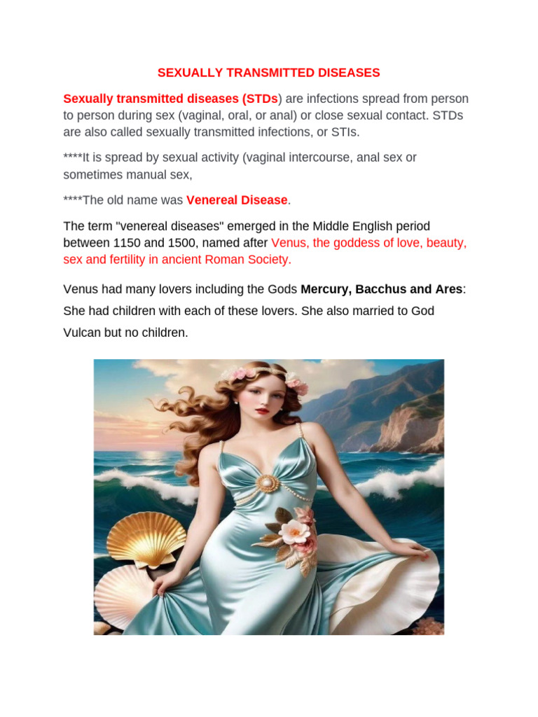 Overview of STIs and Their Symptoms | PDF | Sexually Transmitted ...