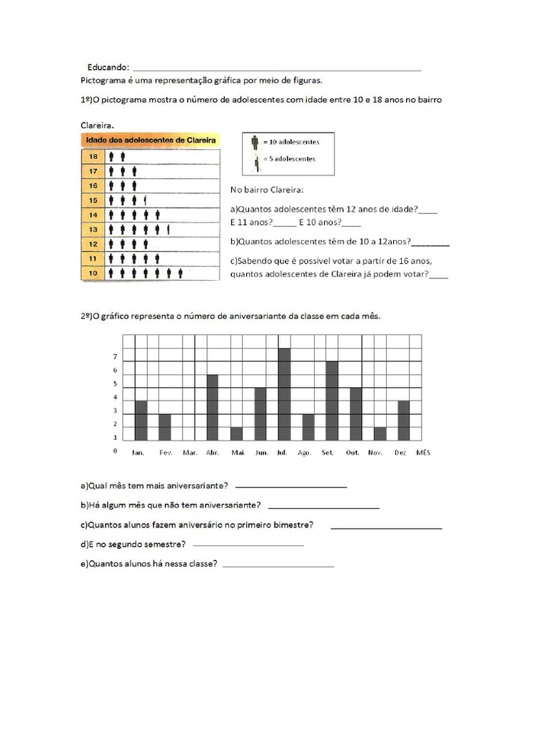 pictogramas e gráficos | PDF
