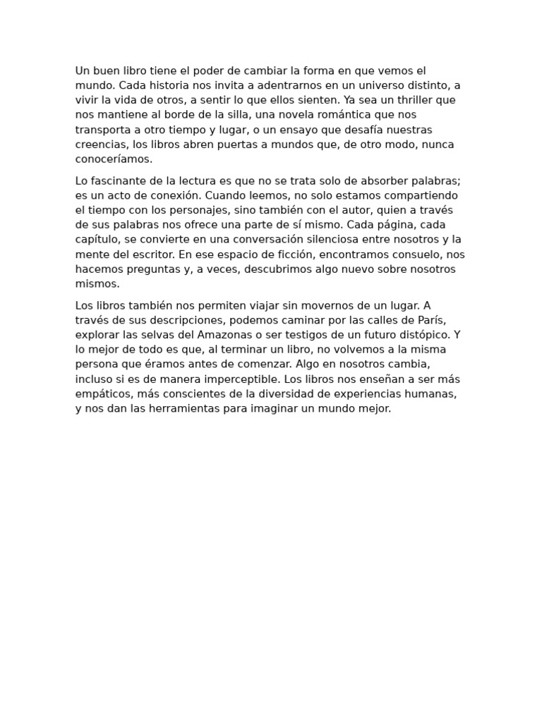 El Poder de Los Libros Puertas A Otros Mundos | PDF