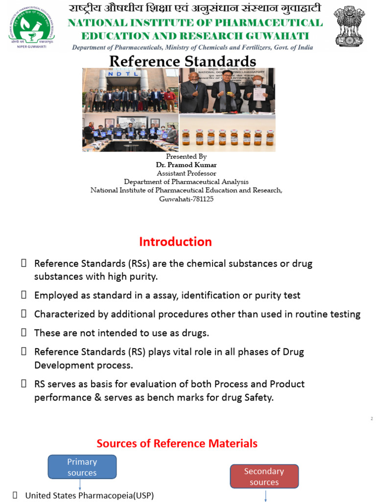 Reference Standards | PDF | Physical Sciences | Chemistry