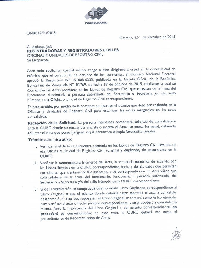 Instrucciones Registradores - Convalidacion de Actas | PDF