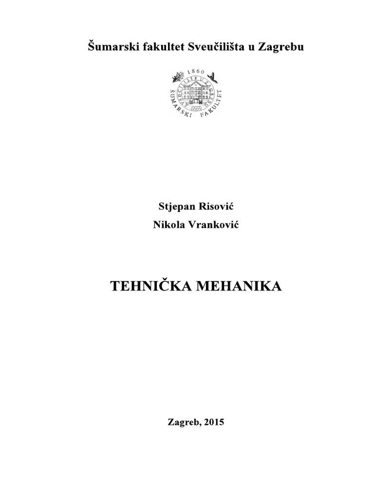 Tehnička Mehanika Skripta | PDF