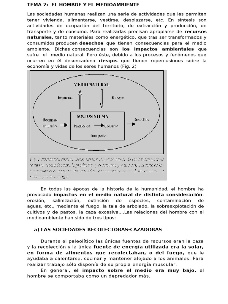 Impacto del Hombre en el Medioambiente | PDF | Residuos | Entorno natural