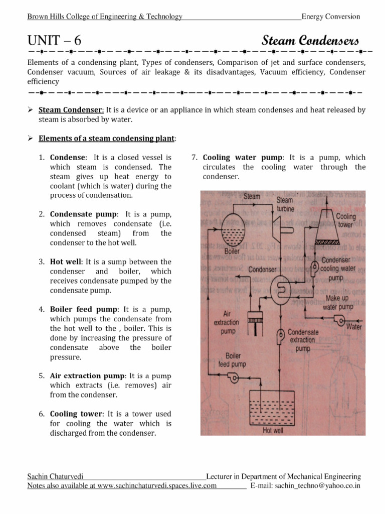 Steam Condenser. | PDF