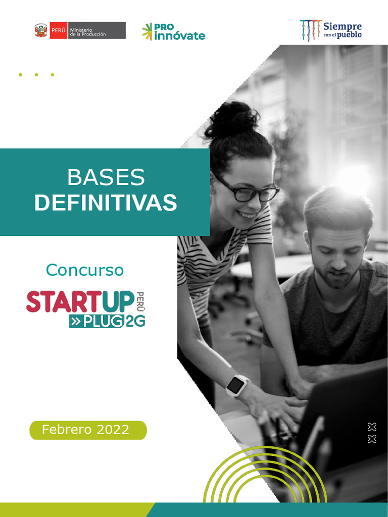Bases Definitivas Startup Peru PLUG | PDF | Empresa de inicio | Pequeñas empresas y emprendedores