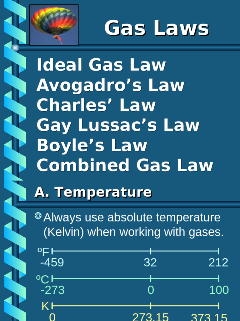 Gas Laws Gaylussacs Boyles Combined | PDF | Gases | Transparent Materials