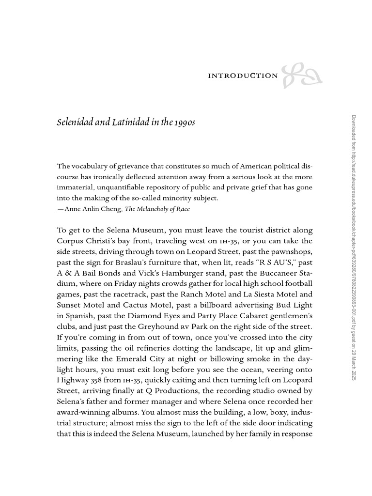 Exploring Selenidad and Latina Identity | PDF