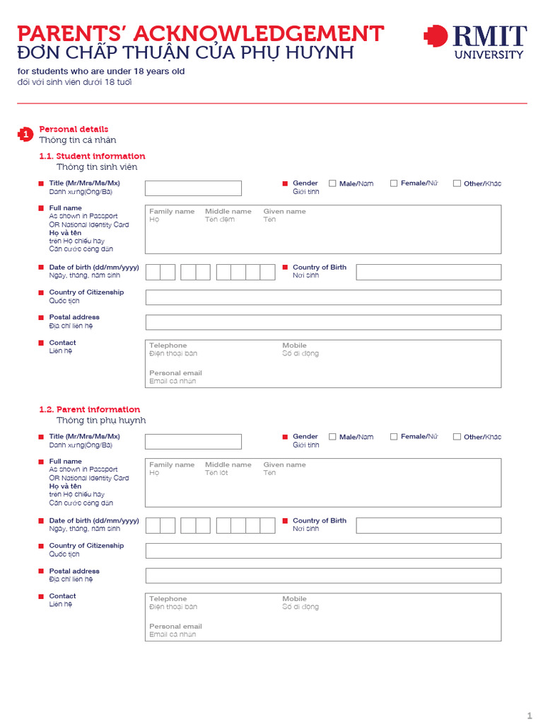 Parents' Mistake Form | PDF