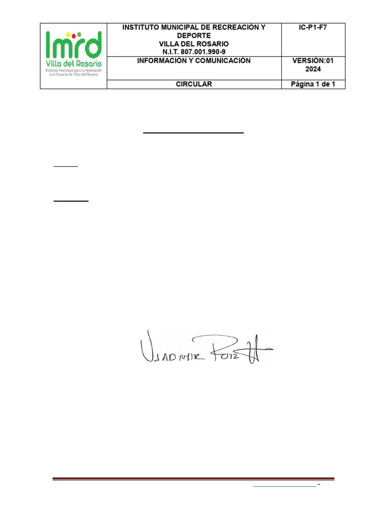 Circular 002 2025 | PDF