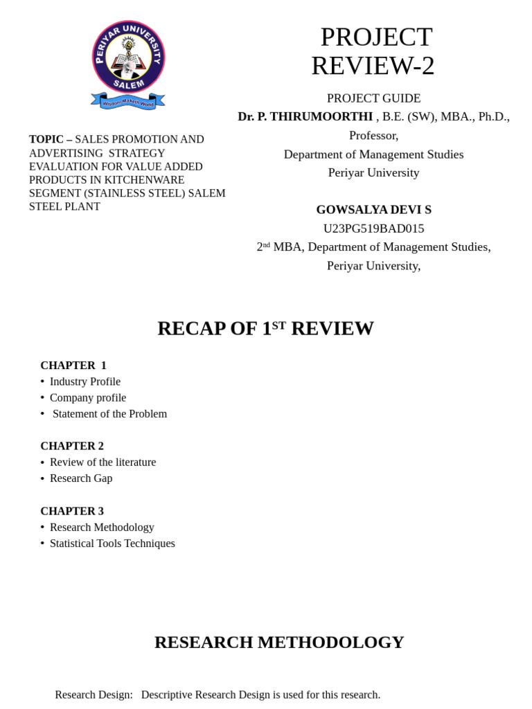 Project Review-2 Gowsalya Devi s | PDF | P Value | Chi Squared Test