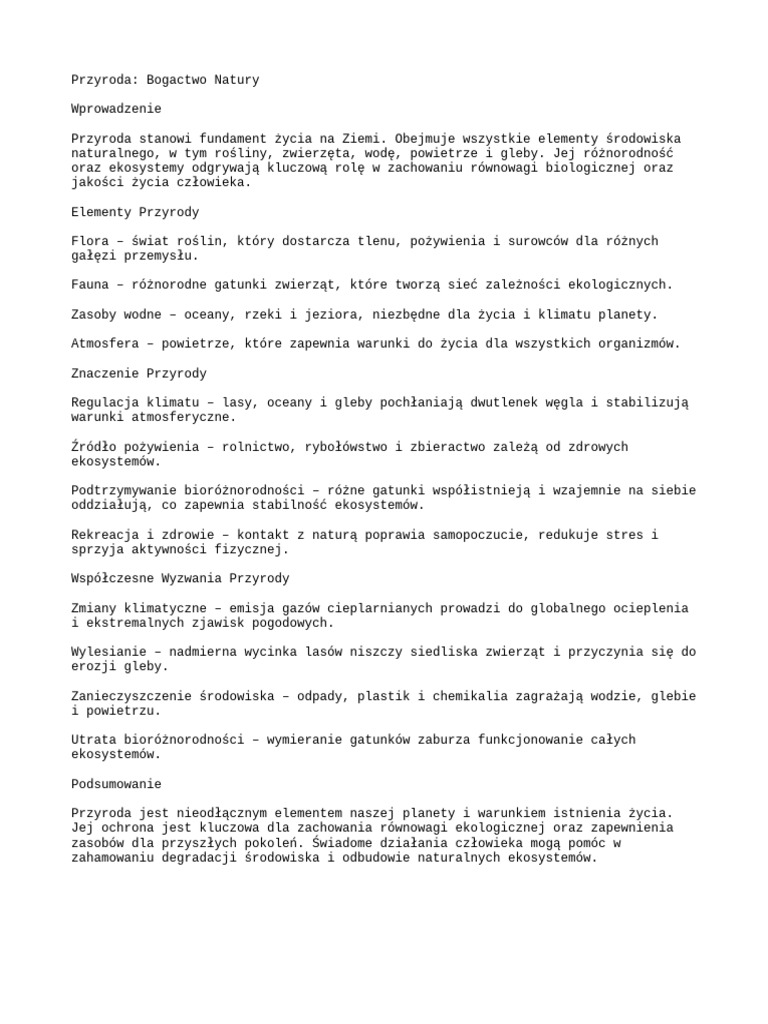 Przyroda | PDF