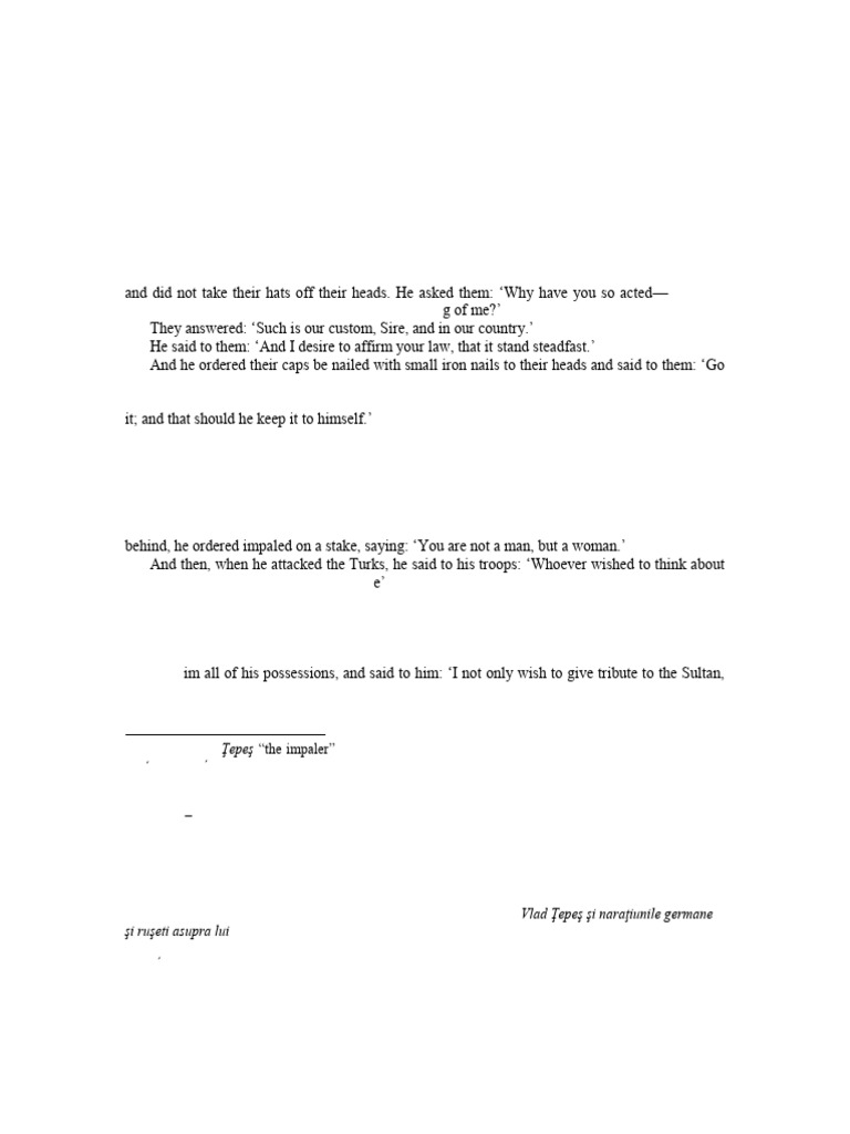 Skazanie o Drakule - Goldfrank English Translation | PDF | Vlad The Impaler