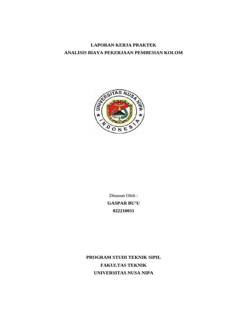 Laporan Kp Gaspar | PDF