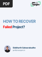 Construction Project Recovery Plan | PDF | Project Management | Business