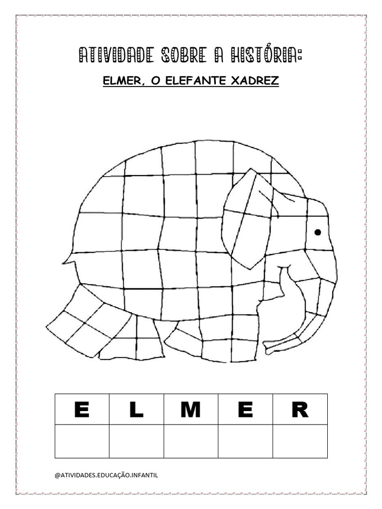 Atividade Sobre A História Elmer | PDF