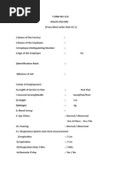 Form 31A Health Record Template | PDF | Hypertension | Heart