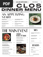 Menu Lunch and Dinner | PDF | Cooking | Food And Drink Preparation