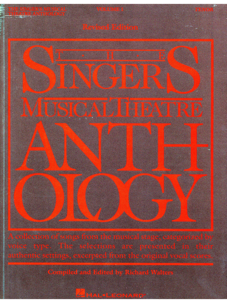 Pdfcoffee.com Singers Musical Theatre Anthology Vol 1 Tenorpdf | PDF