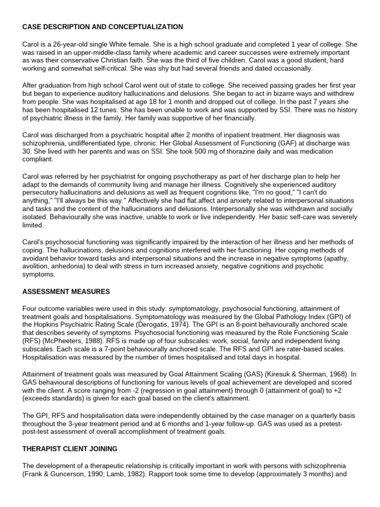 82950141 Case Description and Conceptualization | PDF | Cognitive ...